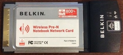 Belkin Wireless Pre-N Notebook Network Card F5D8010 True Mimo Airgo | eBay