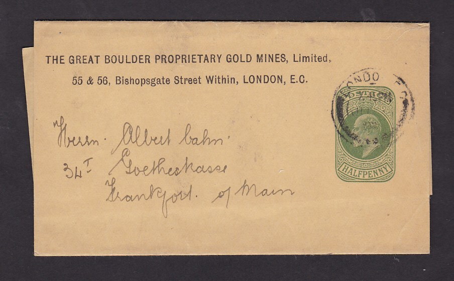 GB NEWSPAPER Wrappers Postmarks Stationery Printed Rate 1880-1972 ...