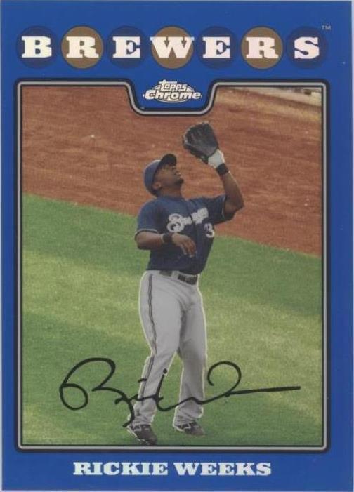 2008 Topps Chrome - Rickie Weeks #175 Blue Refractor for sale online | eBay