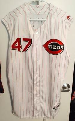 2019 Cincinnati Reds Game Used Vest Jersey 1999 Throwback Sal Romano | eBay