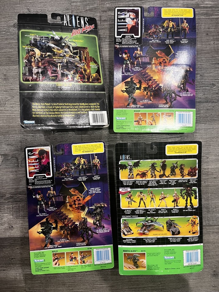 1992 Kenner Aliens Lot of 4 Ripley, Bishop, Night Recon Predator ...