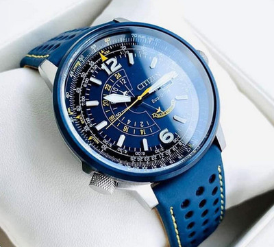 Citizen Promaster Nighthawk BJ7007-02L Blue Angels Leather Men's Watch ...