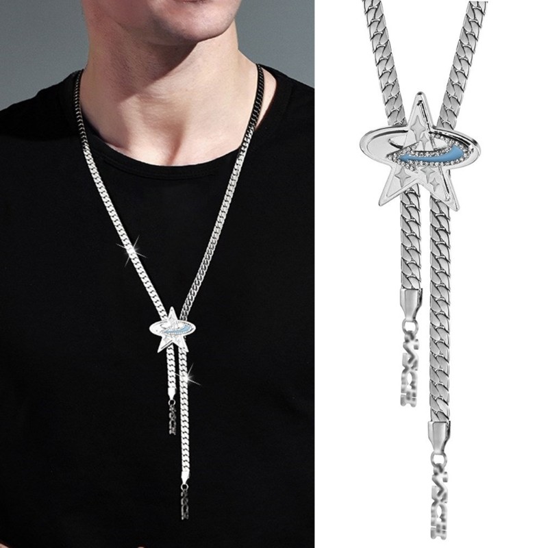Sexy Bolo Tie Necklace Star Stylish Collar Chain Delicate Lariat Star ...
