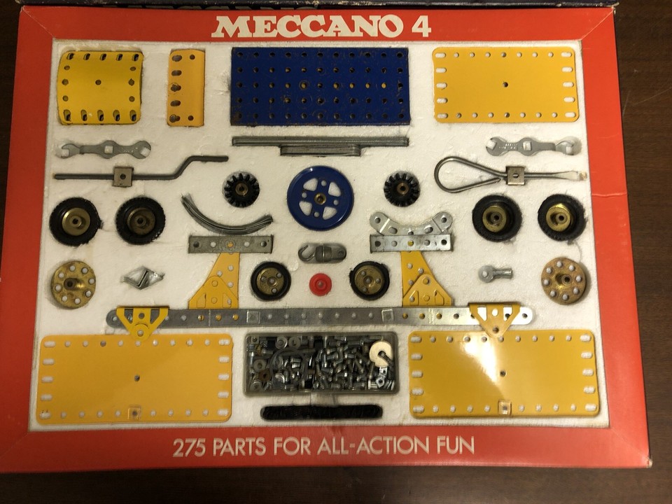 Vintage Meccano Set 4, 1971, Guaranteed 100% Complete in Original Box ...