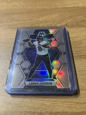 2023 Panini Mosaic Lamar Jackson Silver Prizm #13 Baltimore Ravens | eBay