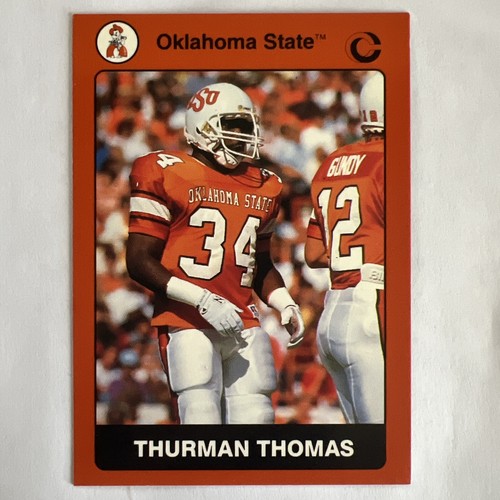 1991 Collegiate Collection Oklahoma State 68 Thurman Thomas Football ...