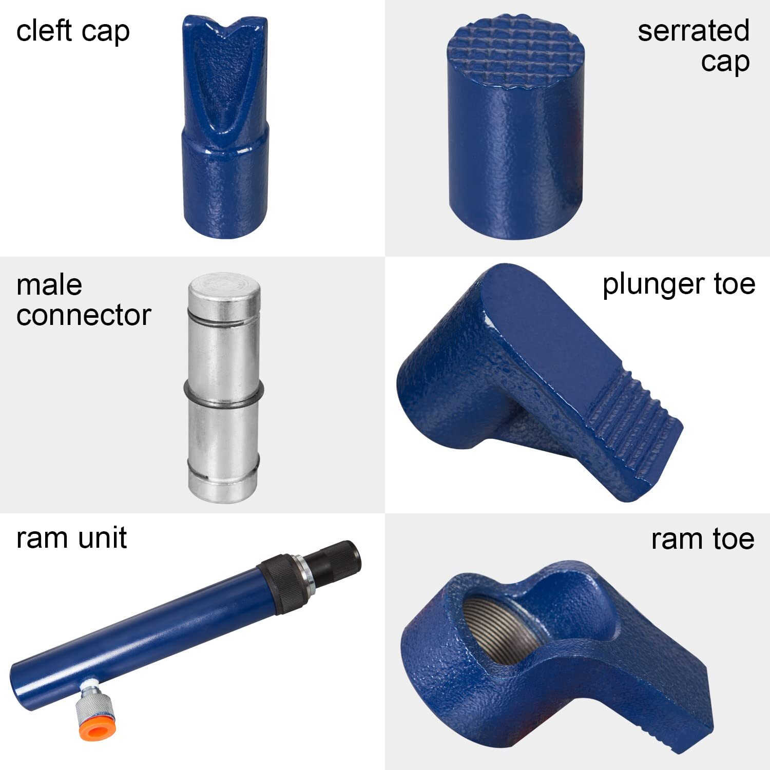 TCE Blue Portable Hydraulic Ram for Auto Body Frame Repair Kit, 4 Ton ...