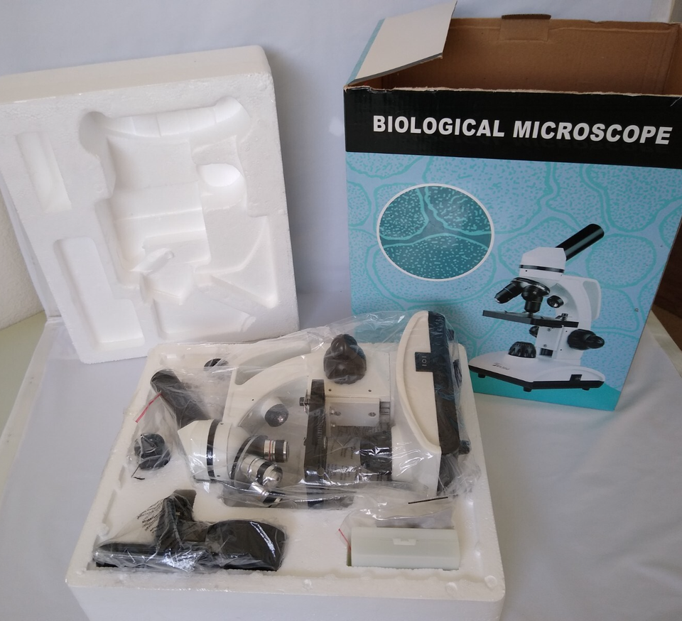 Telmu Biological Microscope XSP-75 White Black Dual Illumination ...