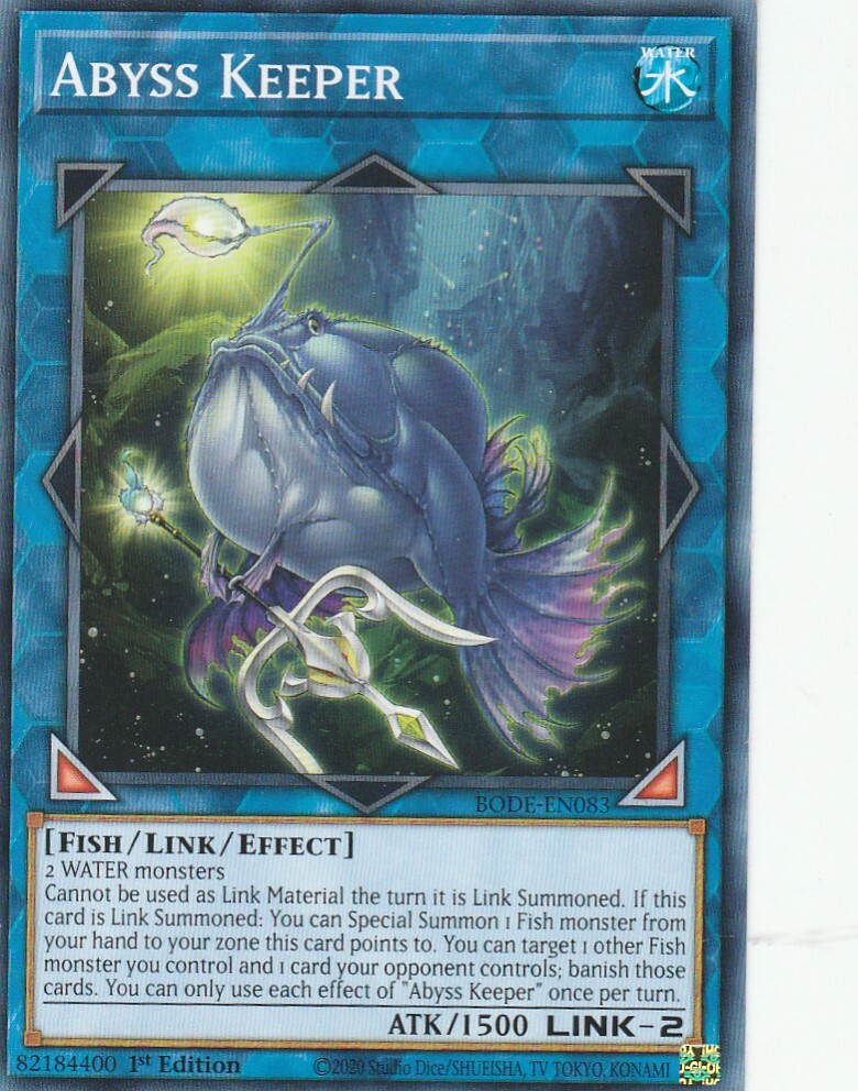 YUGIOH CARD 3 X ABYSS KEEPER BODE-EN083 1ST EDITION | eBay
