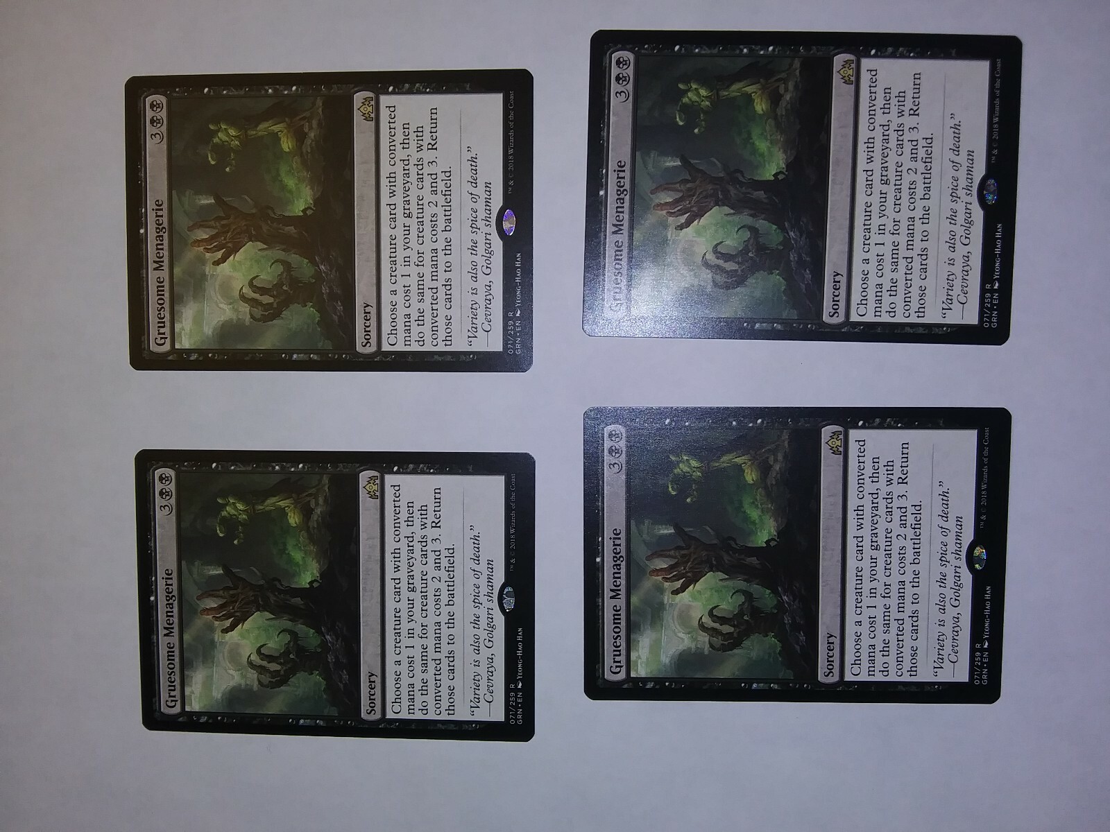 Gruesome Menagerie x4 GOR Magic the Gathering MTG, LP | eBay