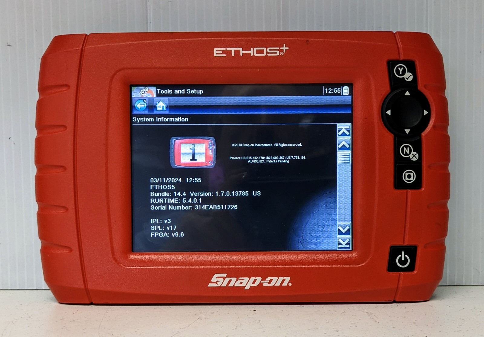 Snap-on ETHOS Plus EESC319 2018 Version Diagnostic Scanner for sale ...
