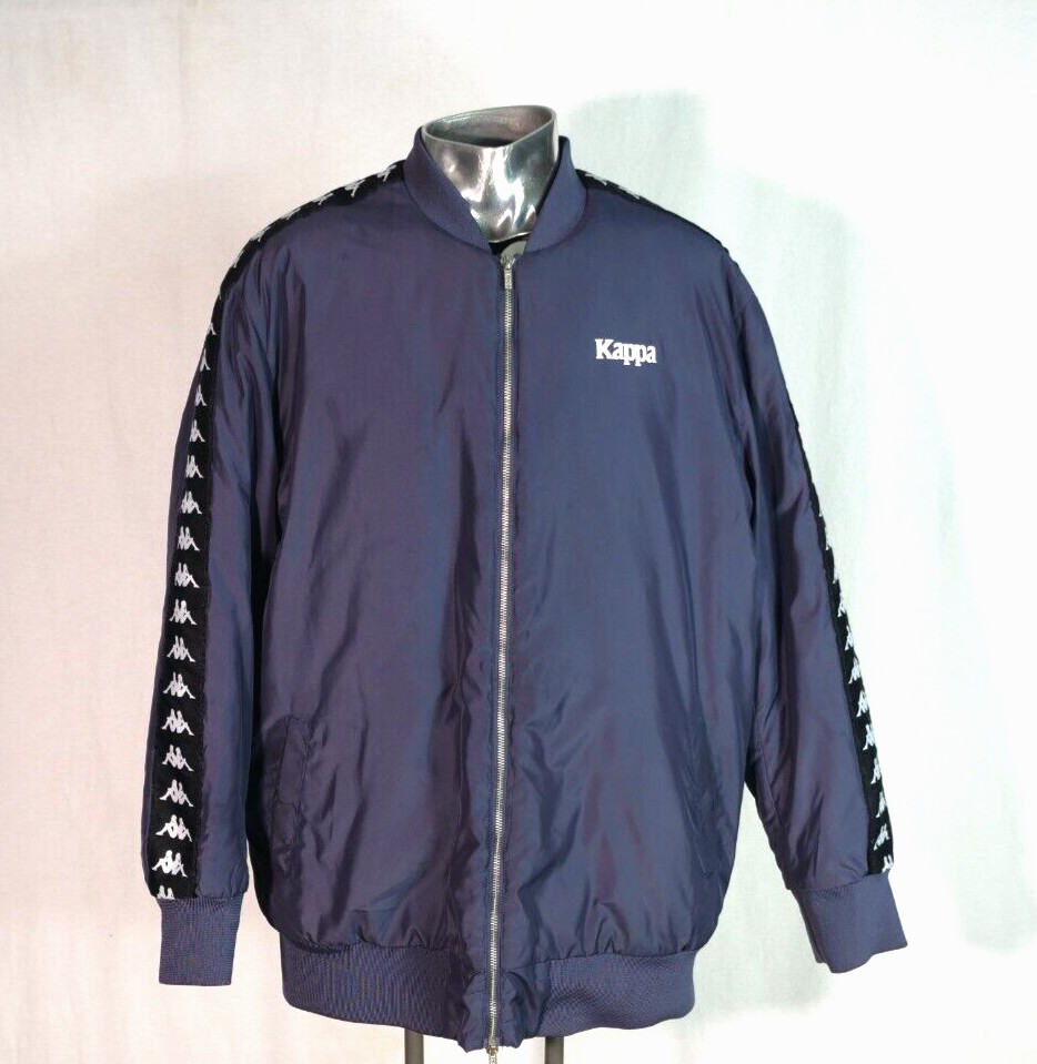 Kappa Blue Flight Bomber Puffer Jacket Coat XXL - Gem
