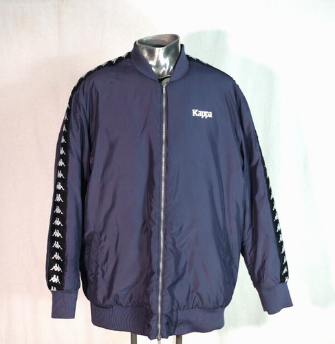Kappa Blue Flight Bomber Puffer Jacket Coat XXL - Gem