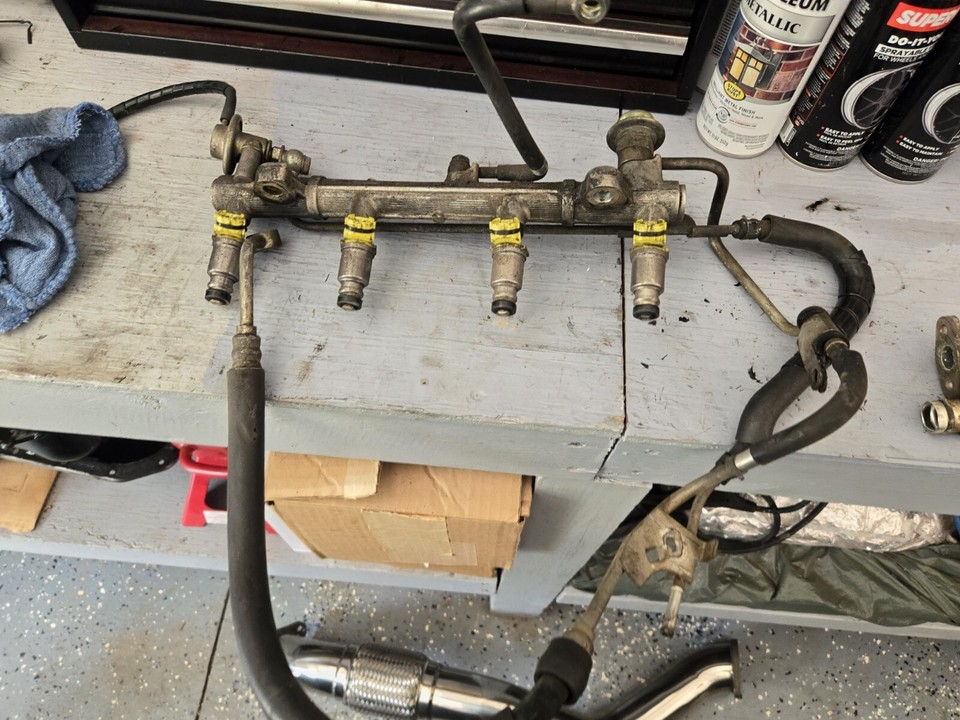 1991-1995 Toyota MR2 N/a 2.2L 5SFE Fuel Rail With Injectors And Lines ...