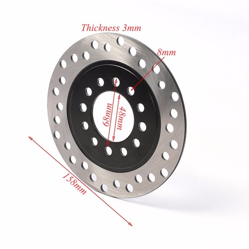 158mm Rear Brake Disc Rotor Kit for Quad ATV Buggy Go Kart TAOTAO ...