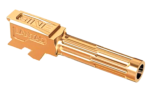 LanTac 9INE 9mm Barrel Fluted Fits Glock 43/43x Bronze TiN 01-GB-G43 ...