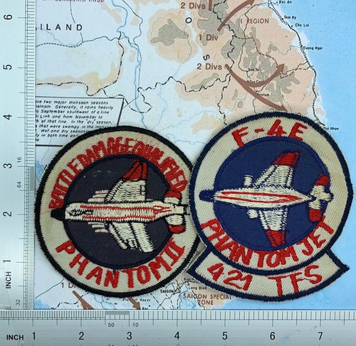 1 patch plus 1 , usaf , phantom II , f 4e , phantom jet , 421 tfs patch ...