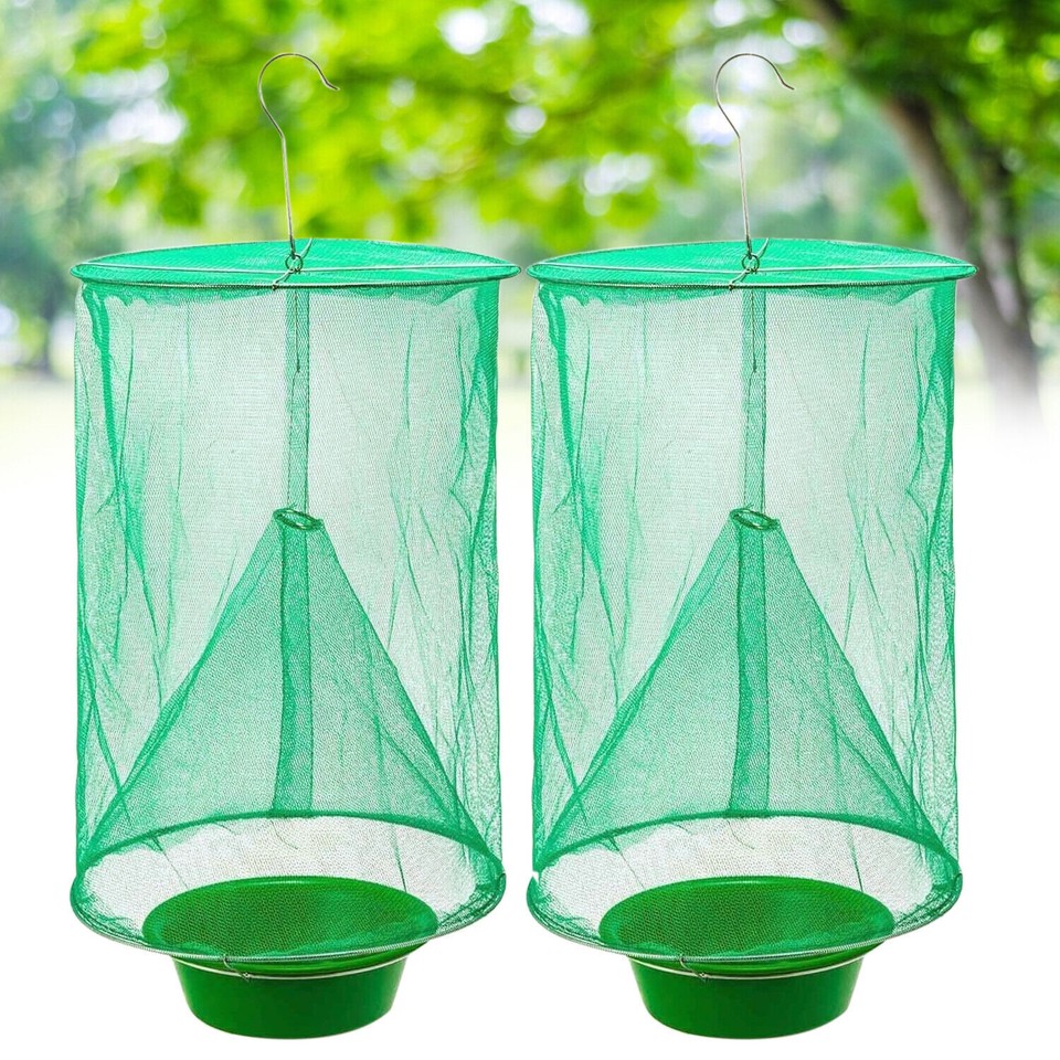 1~8PCS Ranch Fly Trap Outdoor Fly Trap - Killer Bug Cage Net Perfect ...