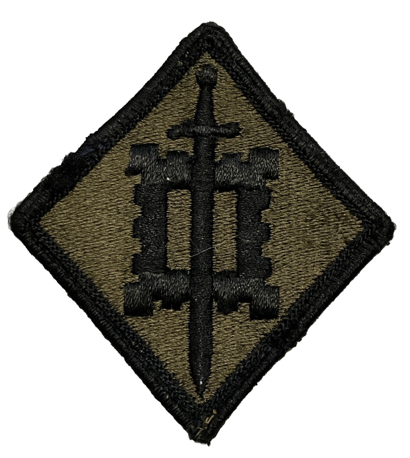 VIETNAM ERA PATCH U.S. ARMY 18th ENGINEERS BRIGADE SUBDUED MERROW PATCH ...
