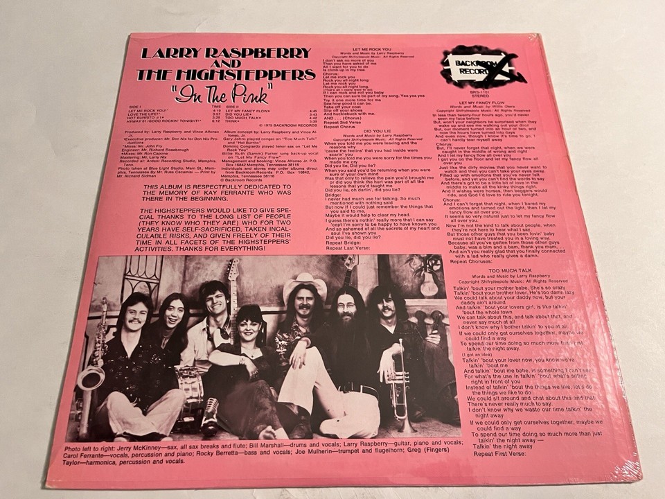 Larry Raspberry & The Highsteppers~In The Pink~SEALED/NEW~Quick ...