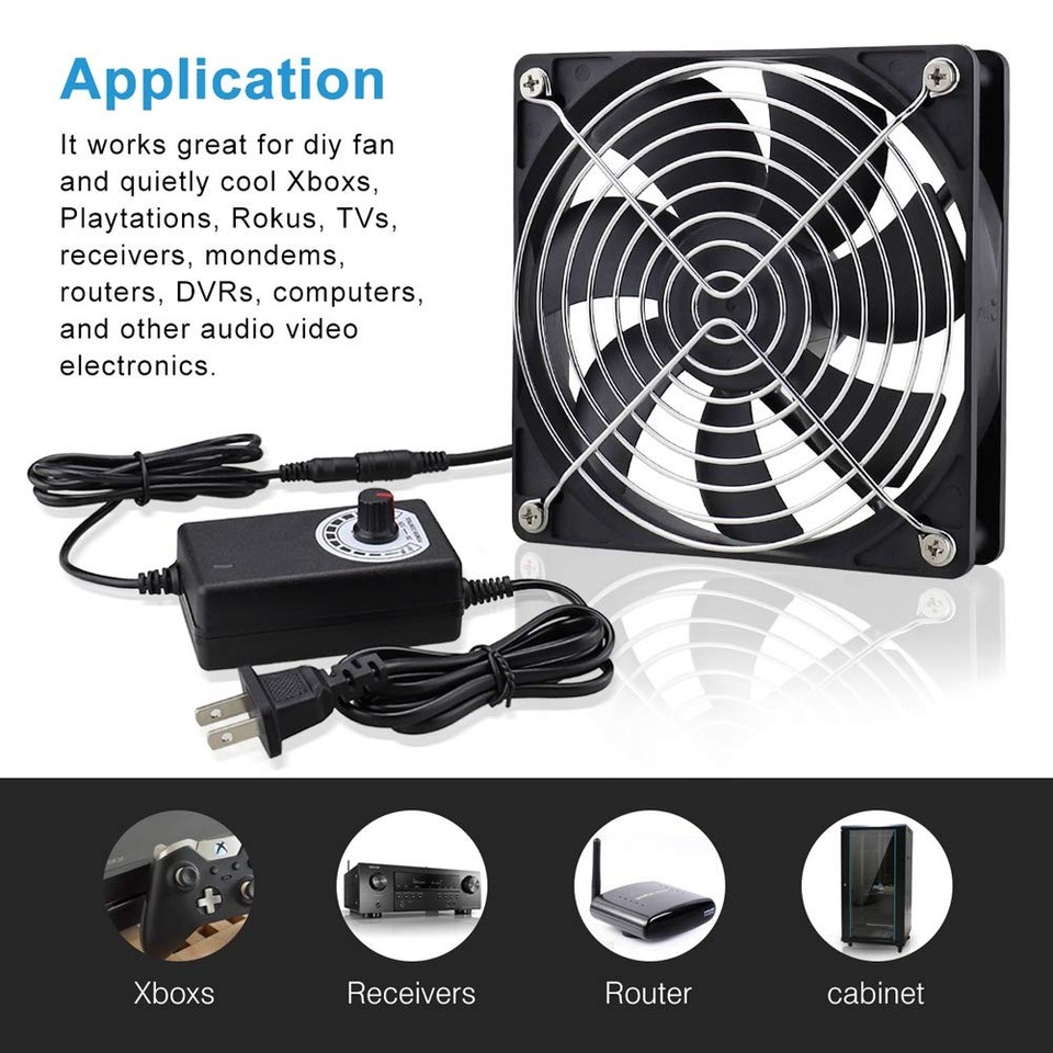 Wathai 120Mm X 25Mm Ac Powered Computer Fan With Ac Plug 110V 120V 220 ...