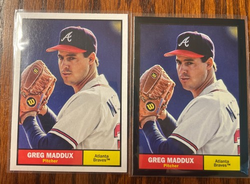 2024 Topps Archives Greg Maddux Black Parallel & Base Atlanta Braves | eBay