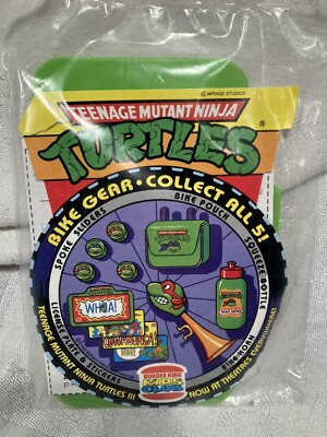 Burger King TMNT Teenage Mutant Ninja Turtles License Plate & Stickers ...