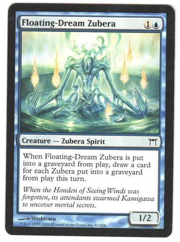 Magic_the_gathering Champions of Kamigawa Floating-Dream Zubera #61 MTG ...