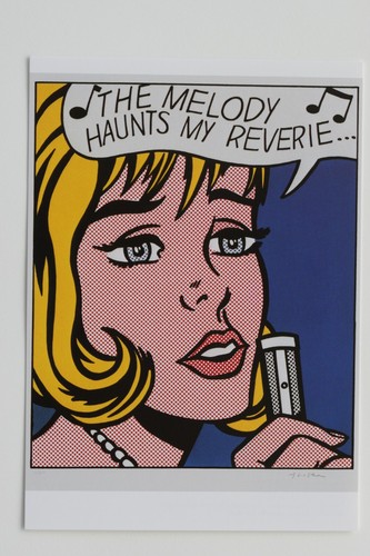 ROY LICHTENSTEIN: "The Melody Haunts my Reverie" 1965 Art-Postcard NEW ...