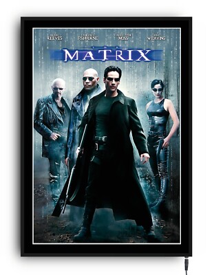 THE MATRIX Light up movie poster lightbox led sign home cinema theater ...