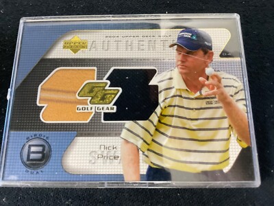 2004 UPPER DECK GOLF AUTHENTIC GOLF GEAR SWATCH NICK PRICE | eBay