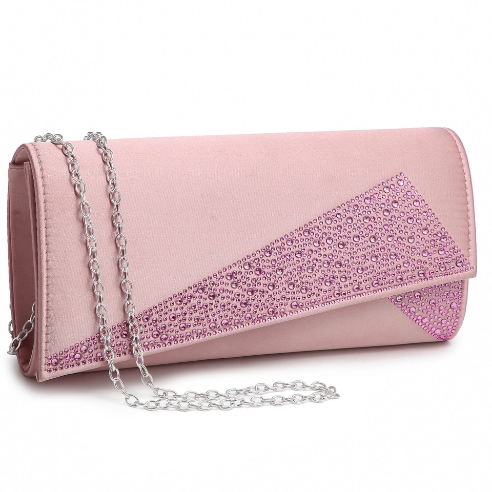 Dasein Women Elegant Rhinestones Glitter Evening Clutch Handbags Party ...