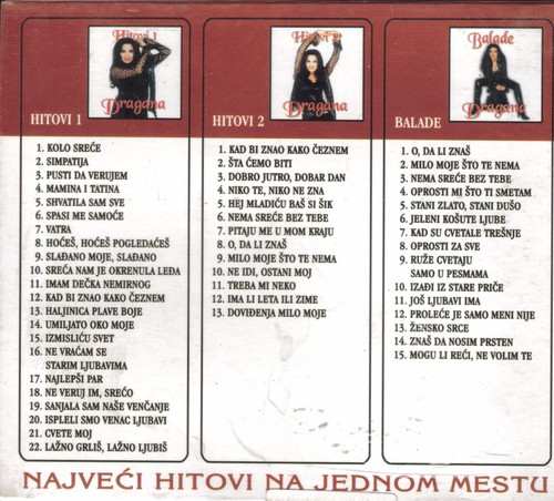 DRAGANA MIRKOVIC 3 CD Box Hitovi 1 & 2 Balade Folk Narodna Serbien Kolo ...