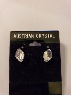 Austrian Crystal Stud Earrings NWT .375 Inches. | eBay