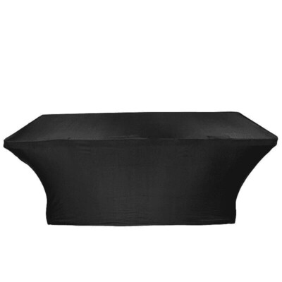 Table Black Scrim Cover - Open Back - for 6' ft Tables by PROX | eBay