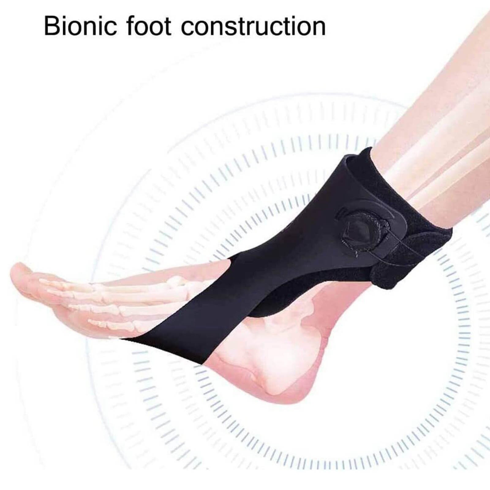 Adjustable AFO Ankle Orthosis Splint Improved Walking Gait Foot Drop ...
