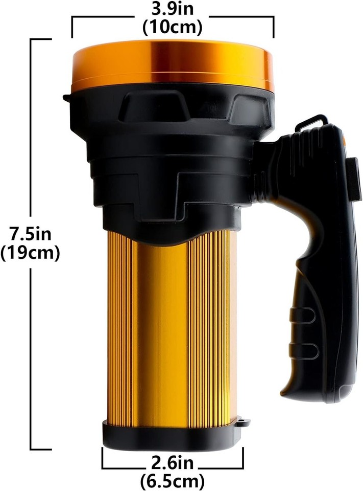 Rechargeable Flashlight - 6000 High Lumens Searchlight | eBay