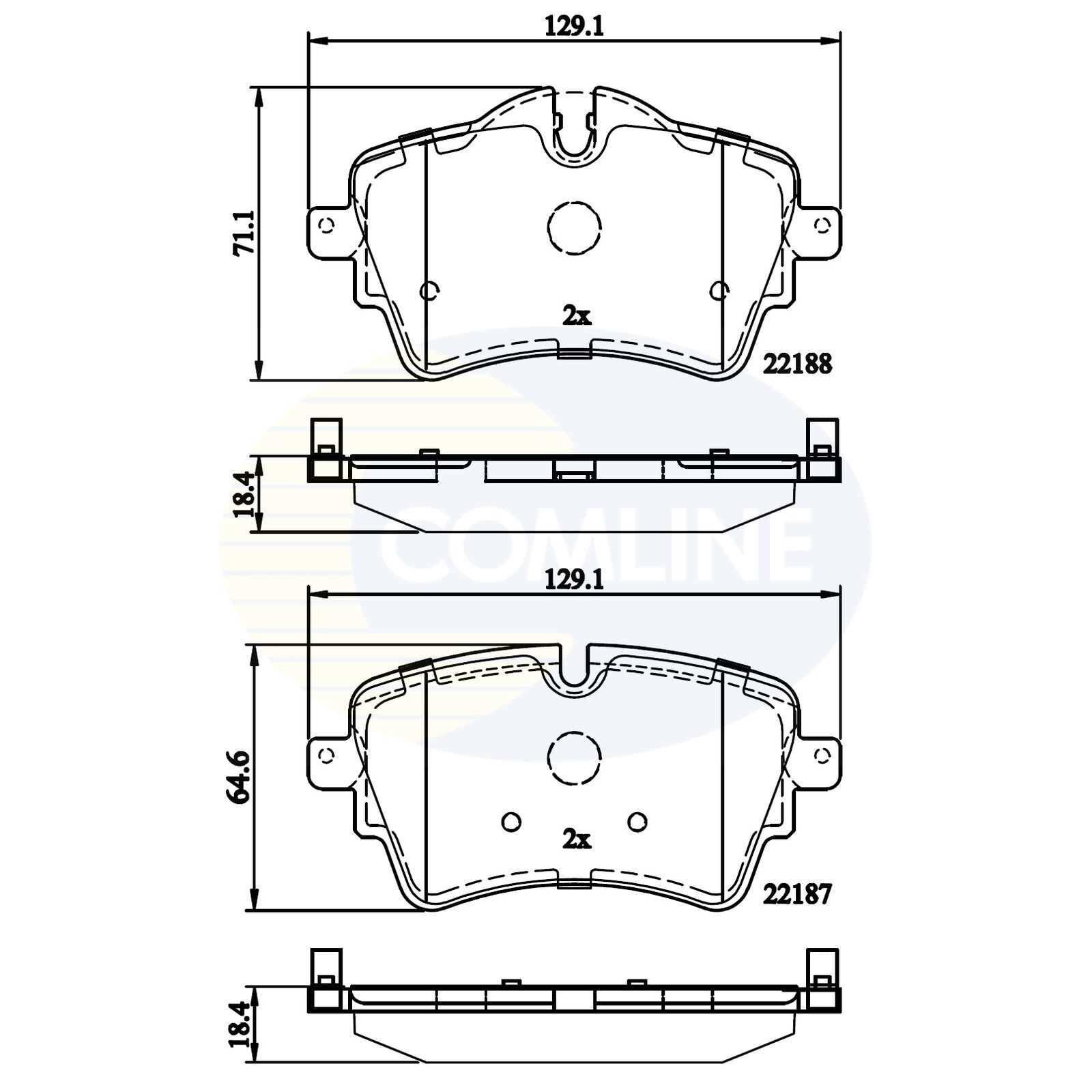 For Mini Cooper S F56 Cooper S Genuine Comline Front Brake Disc Pads ...
