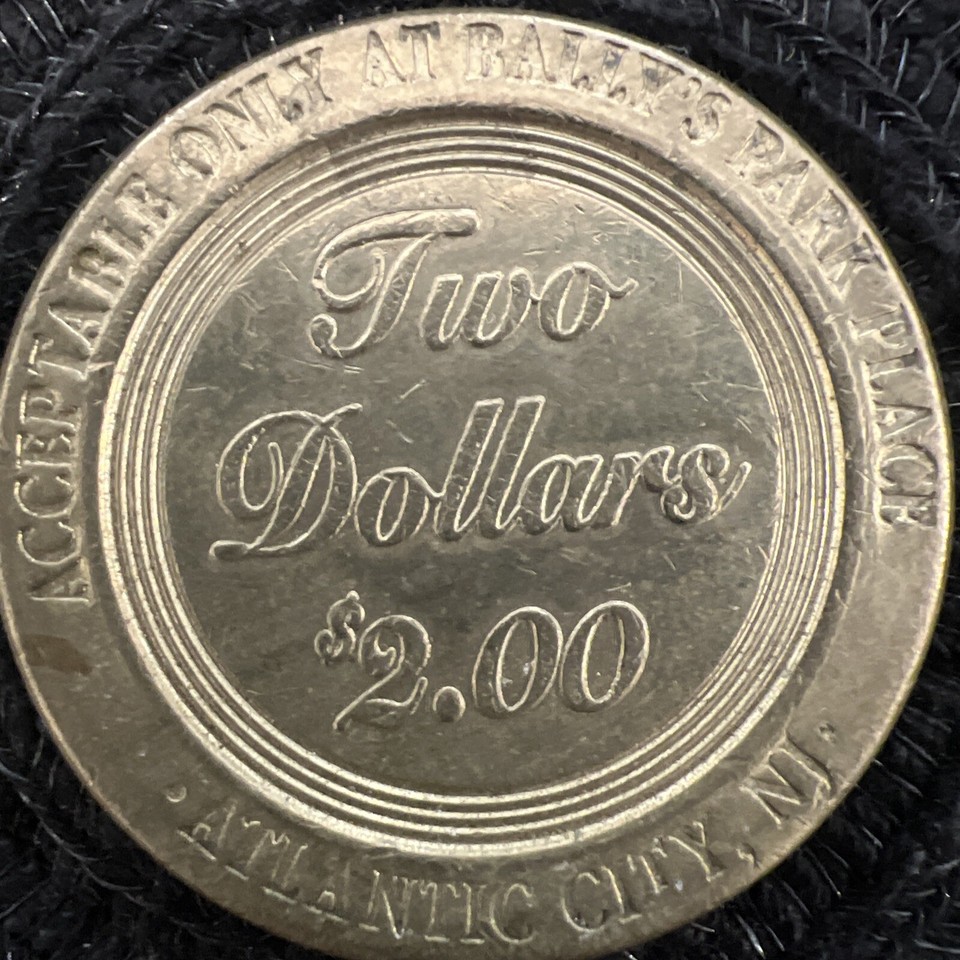 AtlanticCity Bally's Park Place Casino Chip Hotel $2 Token Coin 1994 | eBay