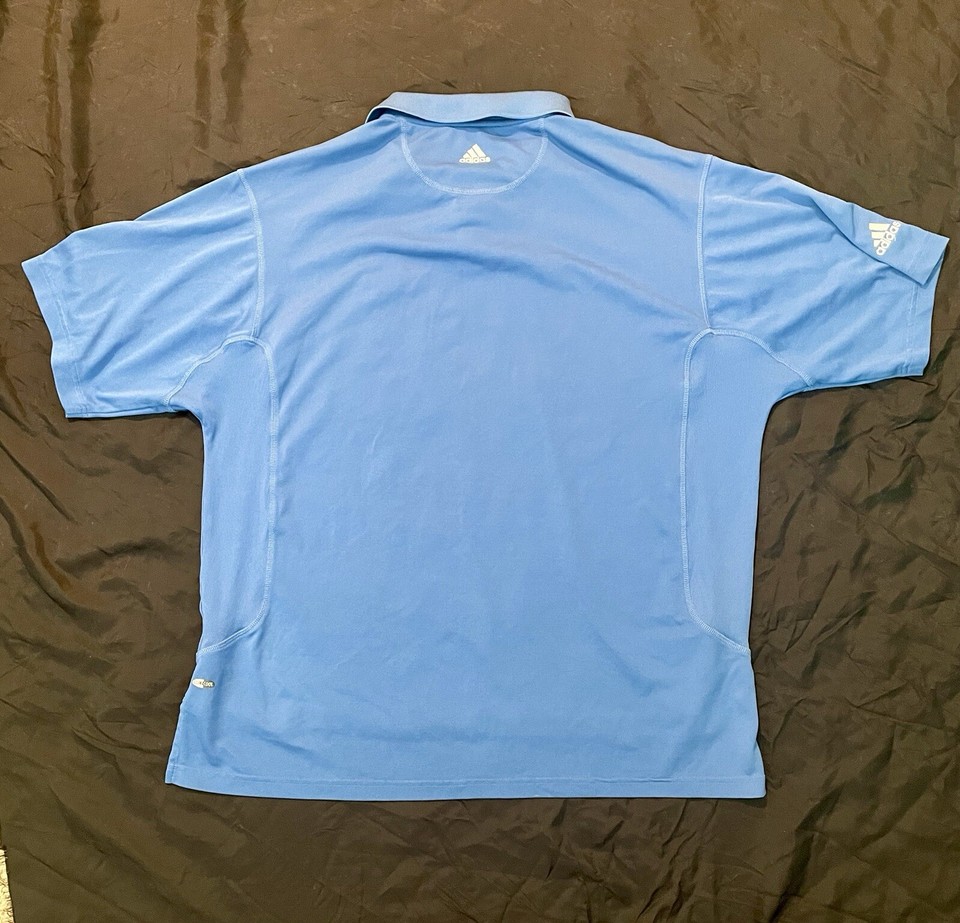 Adidas Golf Channel Shirt Men’s XXL Blue Climacool Performance Short ...