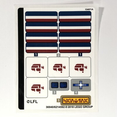 LEGO STICKER SHEET 75205 Star Wars Mos Eisley Cantina Decals Stickers ...