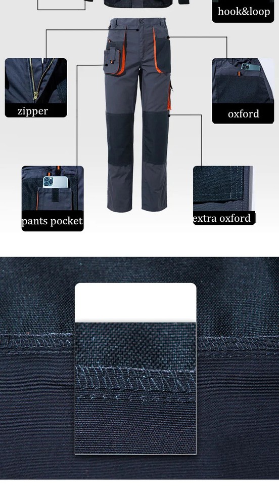 Work Jacket Trousers Pockets Work Tools Overalls Men Workwear Uniform ...