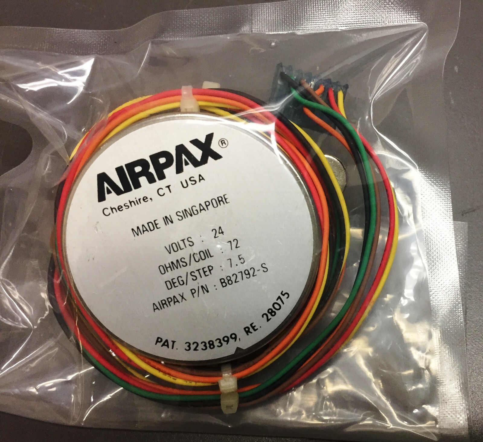 AIRPAX B82792-S Stepper Motor Volts 24, OHM/Coil 72, DEG/Step 7.5 | eBay
