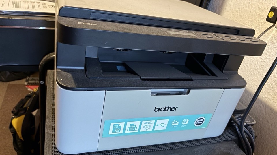 Brother DCP-1510 All-in-One Mono Laser Printer, Scanner, Copier with ...
