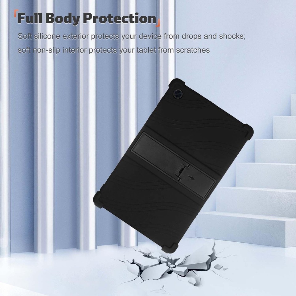 For Samsung Galaxy Tab A9+ 5G 11" Case Silicone Protective Stand ...