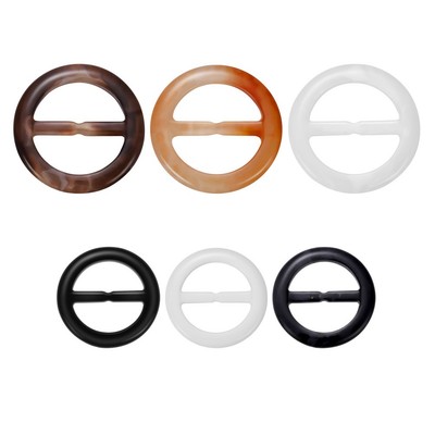 Supvox 20pcs Resin Round Shaped DIY Slide Adjustable Roller Buckles for ...