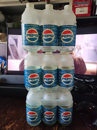 Three 6 Packs Vintage 90s Holiday Pepsi Winter Wonderland Btls Soda ...