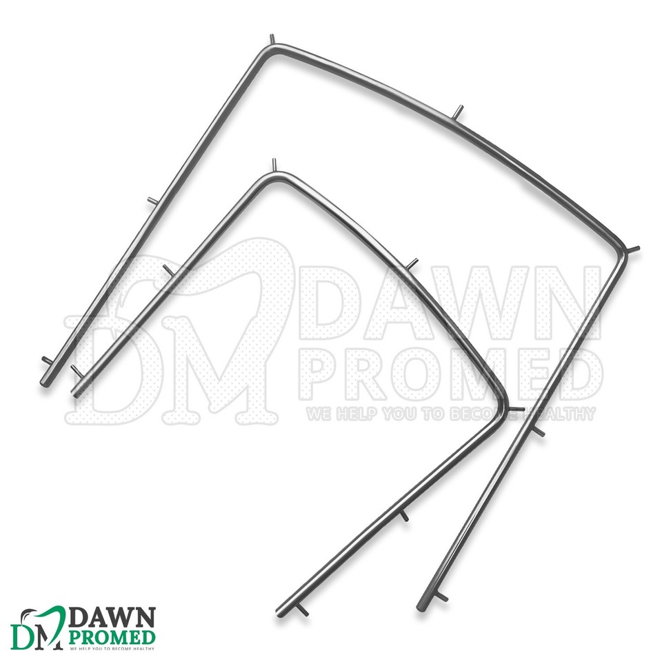 18 Pcs Rubber Dam Starter Set Kit with Frame Punch Clamps Dental ...