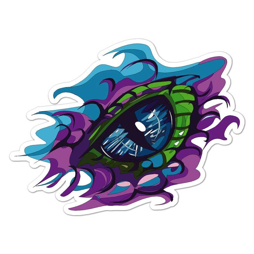 Dragon Eye, Vinyl Decal Sticker, Indoor Outdoor, 3 Sizes, #8020 | eBay