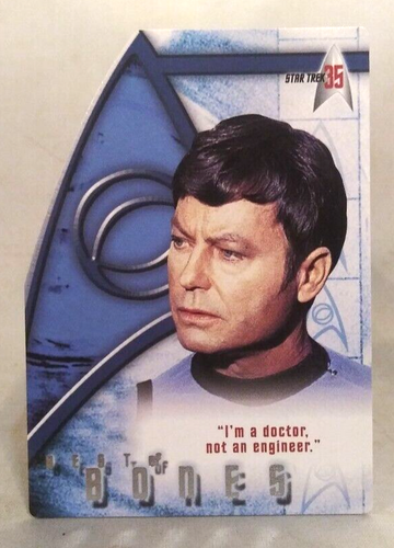 Star Trek 35th Anniversary BB6 Best of Bones card | eBay